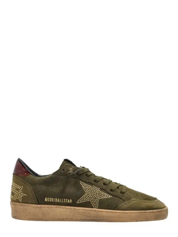 GOLDEN GOOSE Ballstar Studded Star Sneakers - Green