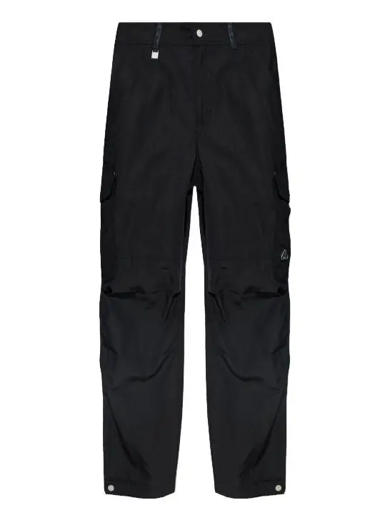 Moose Knuckles Logo Plaque Cargo Trousers - Black
