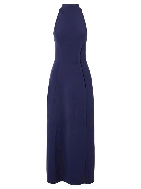 Cult Gaia Keller Stretch-knit Turtleneck Midi Dress - Blue