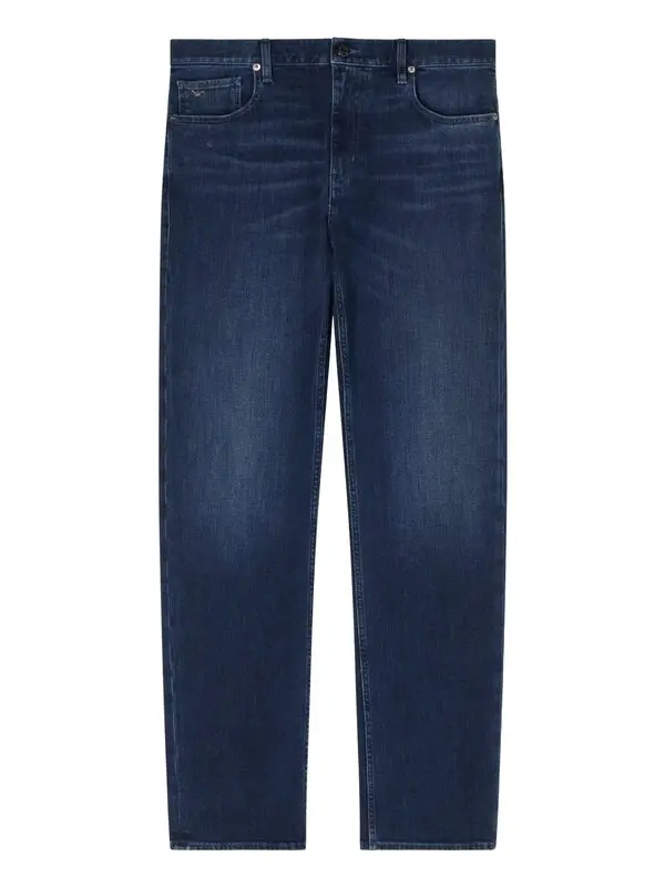Emporio Armani Straight Fit Jeans - Medium Blue