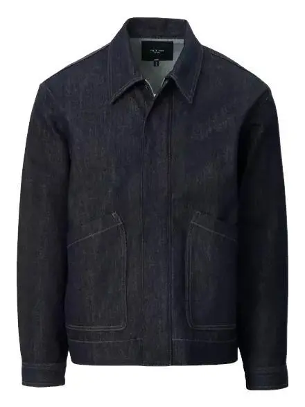 RAG  BONE Rag & Bone Zip-up Denim Jacket - Black