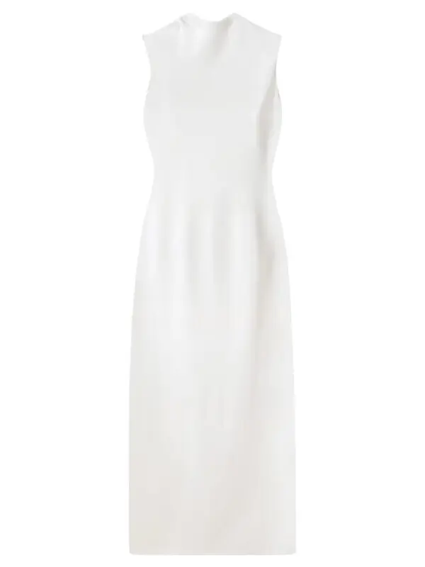 Cult Gaia Sleeveless High-neck Midi Dress With Embellished Back - Off White