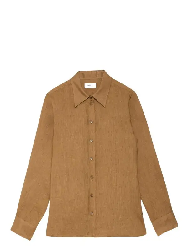OTTOD'AME Long-sleeved Collared Shirt - Rhum