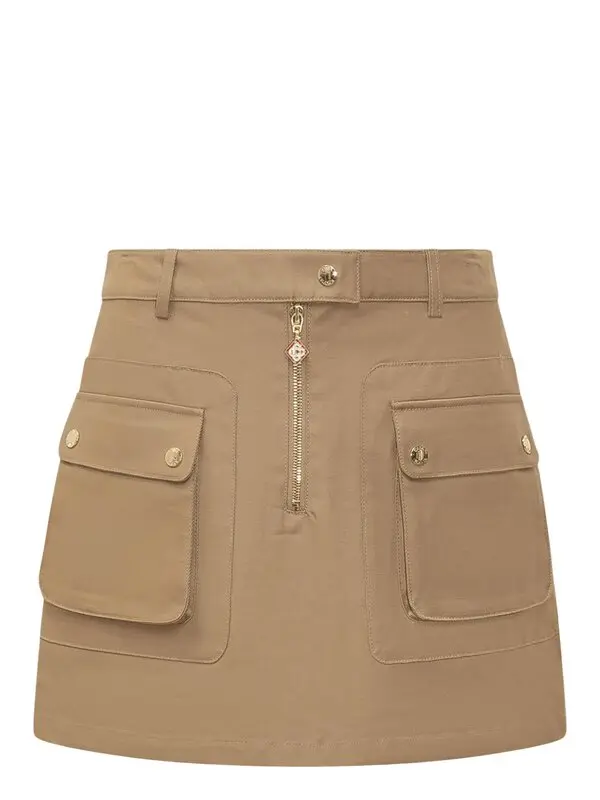 Casablanca Utility Pocket Mini Skirt - Green