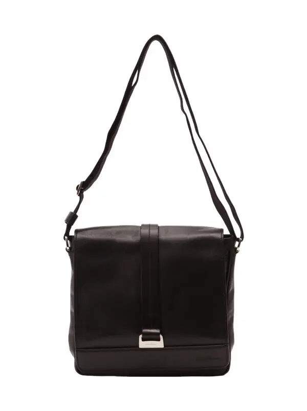 FERRAGAMO Logo Shoulder Bag - Black