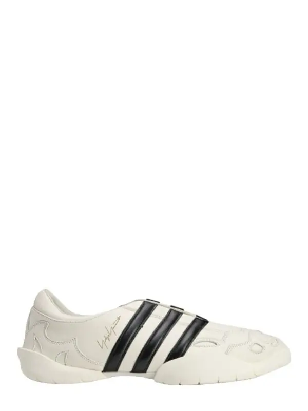 Y3 Regu Mary Jane Leather Sneakers - Off-white/off-white/black