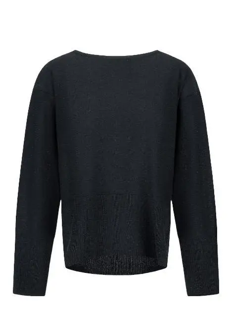 Herno Sequinned Knitted Jumper - Black
