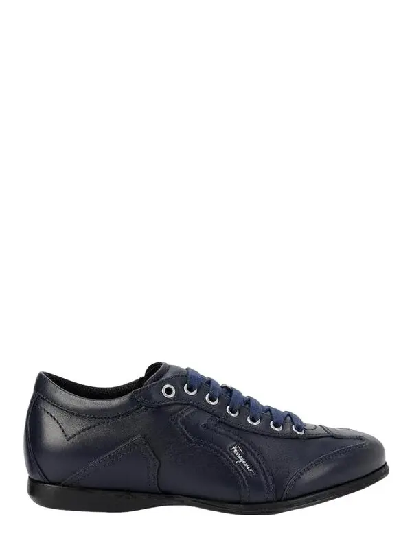 FERRAGAMO Casual Lace-up Sneakers - Black