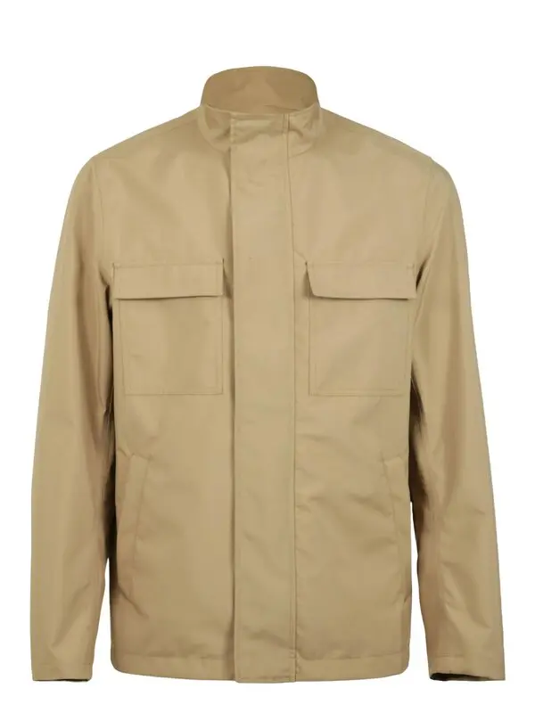 Herno High Neck Utility Jacket - Beige
