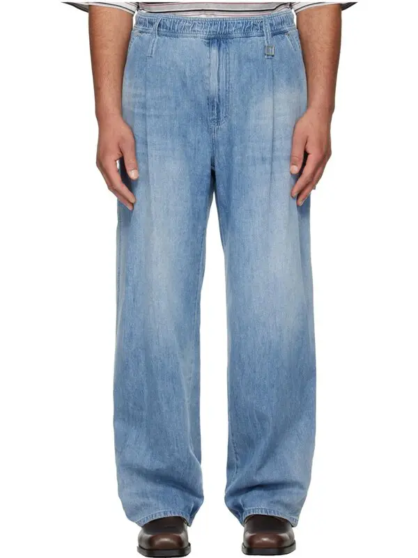 WOOYOUNGMI Lightweight Tapered Jeans - Blue