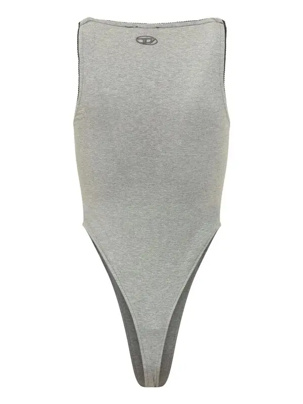 DIESEL® Graphic Print Bodysuit - Gray