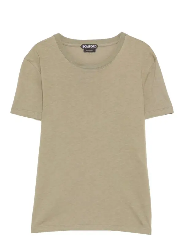 TOM FORD Crew Neck T-shirt - Nude