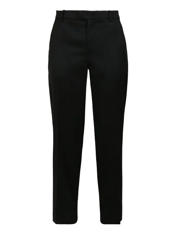 Casablanca Monogram Straight-leg Tailored Trousers - Black