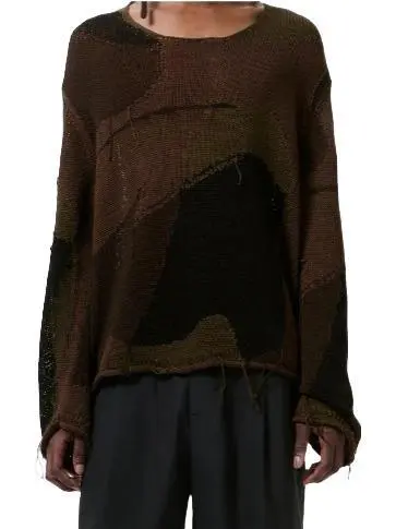 Our Legacy Camouflage Knitted Sweater - Black