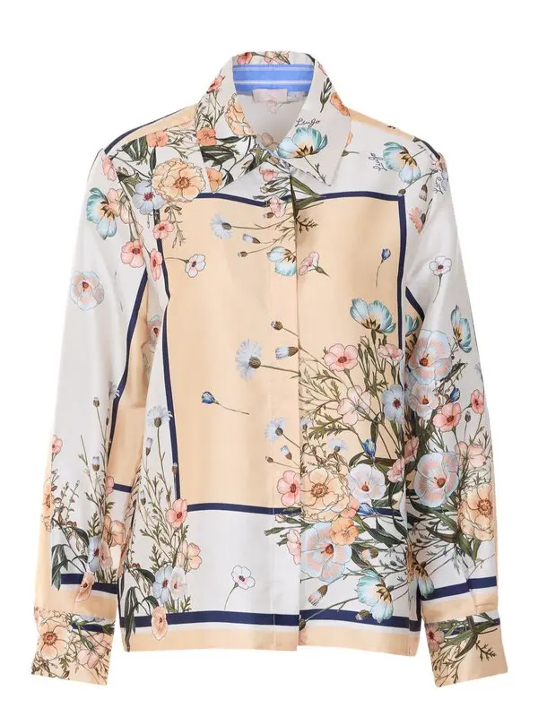 Liu Jo Floral Printed Shirt - Nude