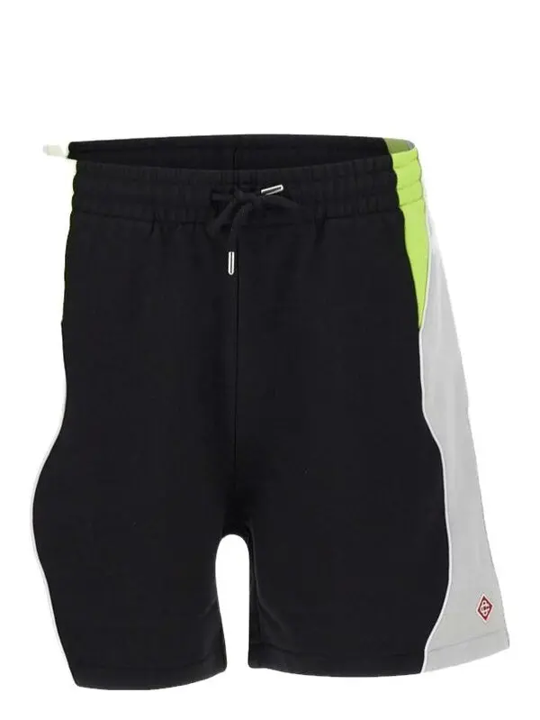 Casablanca Color-block Drawstring Shorts - Black