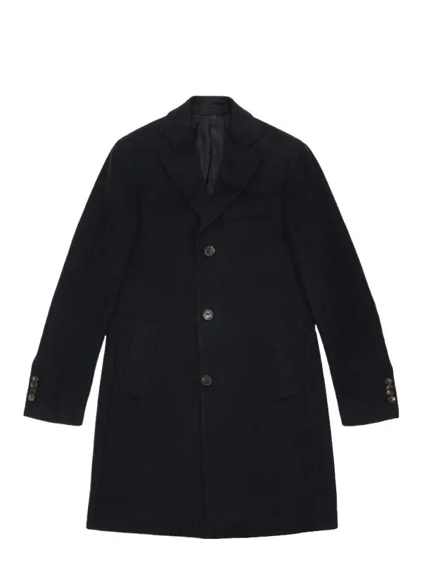 FERRAGAMO Lapel Coat - Black