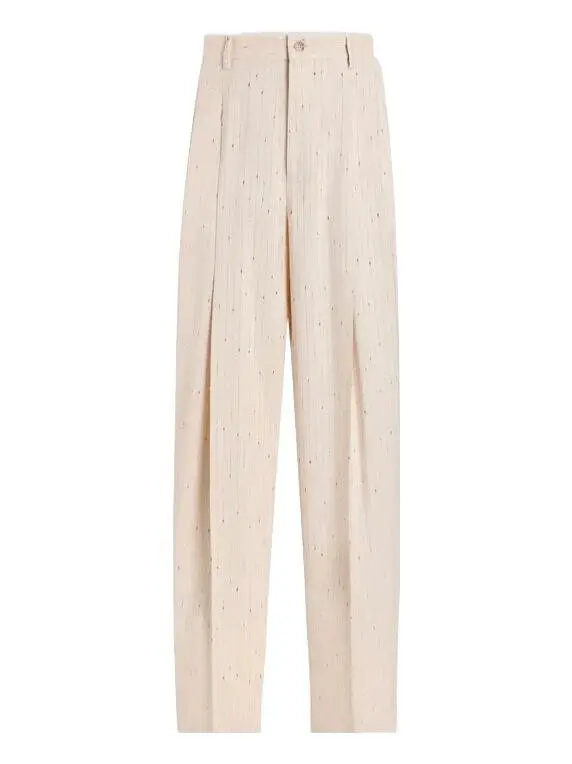 Dolce & Gabbana Pinstripe Straight-leg Tailored Trousers - Multi-color