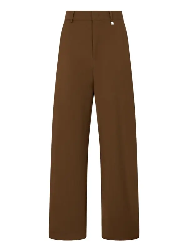 Giuseppe Di Morabito Wide-leg Wool Trousers - Brown