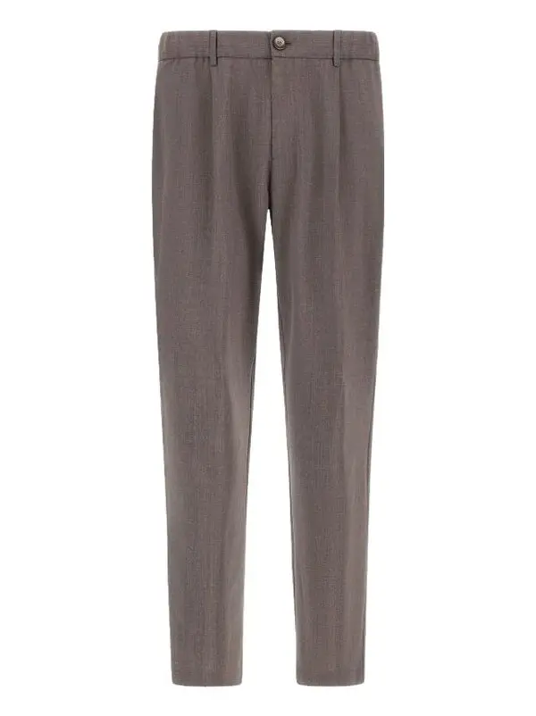 Herno Tailored Regular-fit Pants - Dove Grey