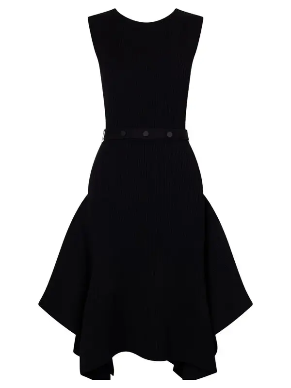Proenza Schouler Artemis Ribbed Knit Dress - Black