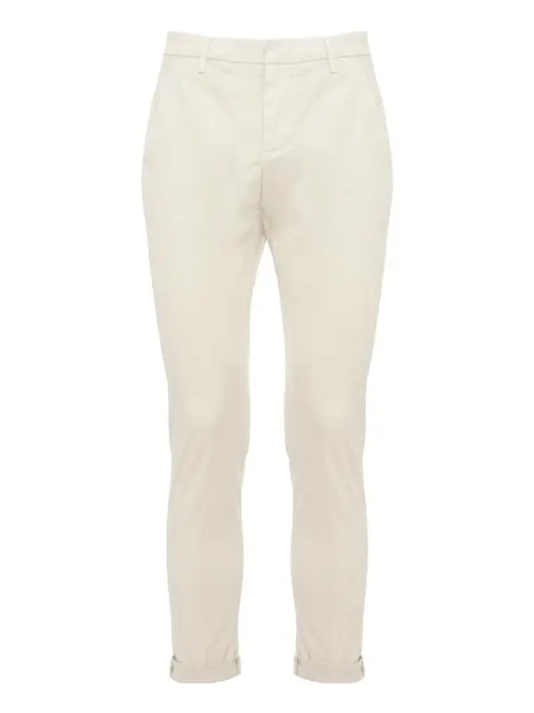 DONDUP Slim Chino Pants - White