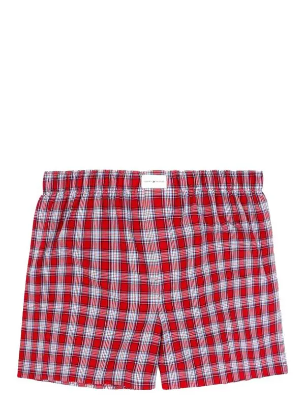 Tommy Hilfiger Plaid Boxer Shorts - Red