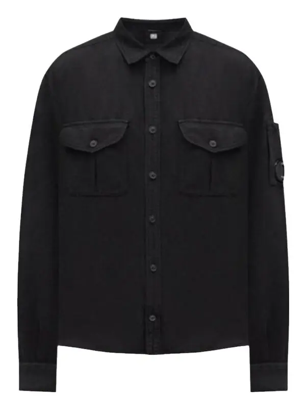 C.P. COMPANY Long Sleeve Shirt - Black