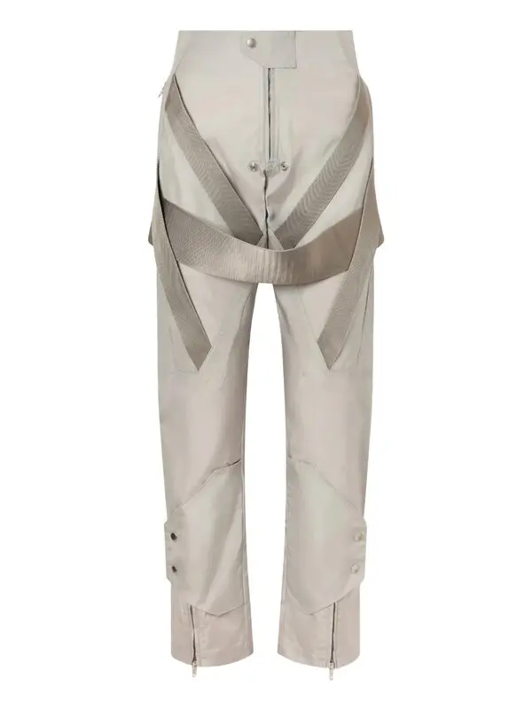 Rick Owens Mega Strapped Moto Pants - Grey