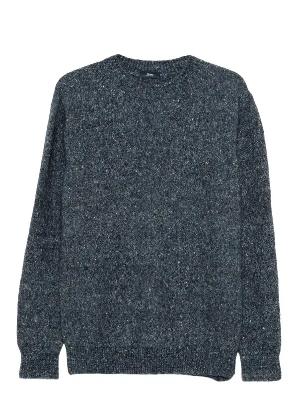 Herno Crew-neck Long-sleeve Sweater - Black