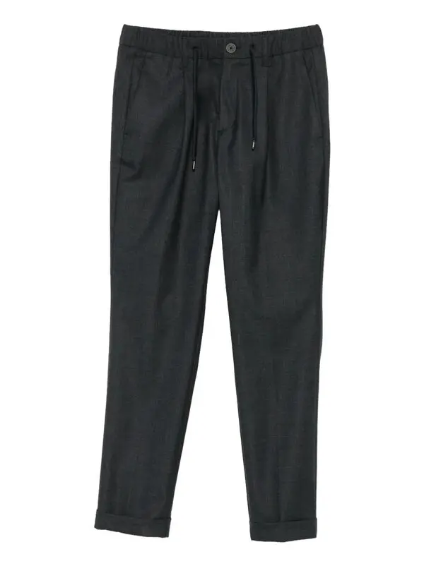 Herno Drawstring Cuffed Trousers - Black