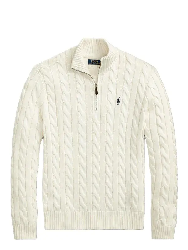 Polo Ralph Lauren Half-zip Long-sleeved Jumper - White