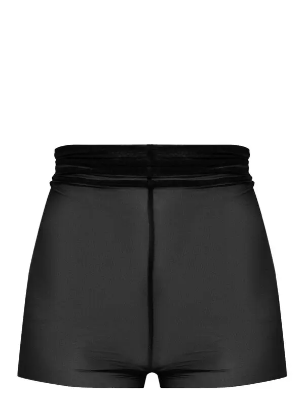 Rick Owens High Waisted Stretch Shorts - Black