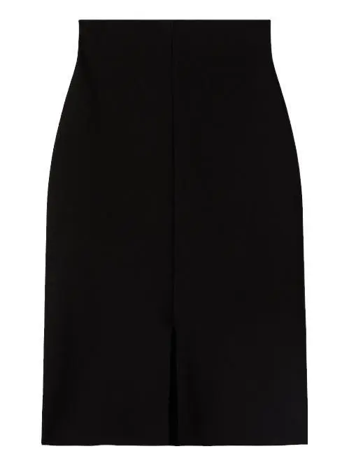 JOSEPH Safir Split Midi Skirt - Black