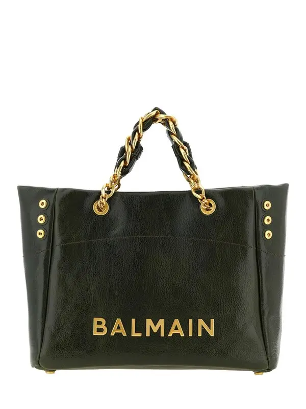 Balmain 1945 Soft Shopper Bag - Green
