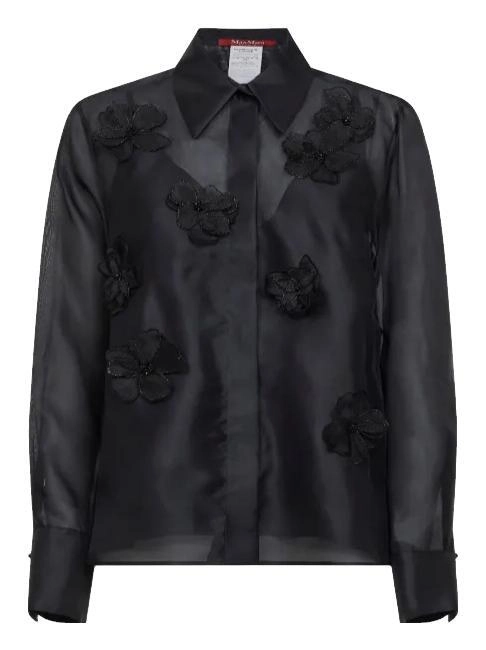 Max Mara Agi Embellished Shirt - Black