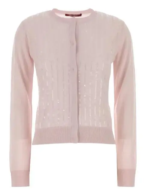 Max Mara Sequin-detailed Cardigan - Nude