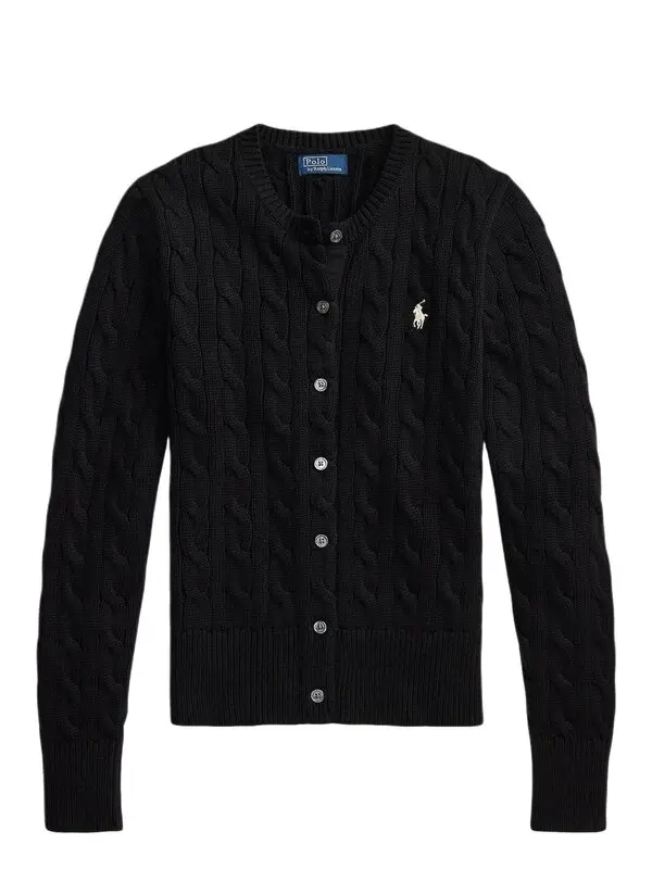 Polo Ralph Lauren Logo Embroidered Cable-knit Cardigan - 016