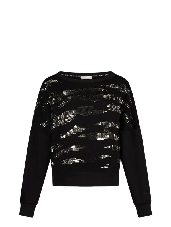 Liu Jo Embellished Crewneck Sweatshirt - Black