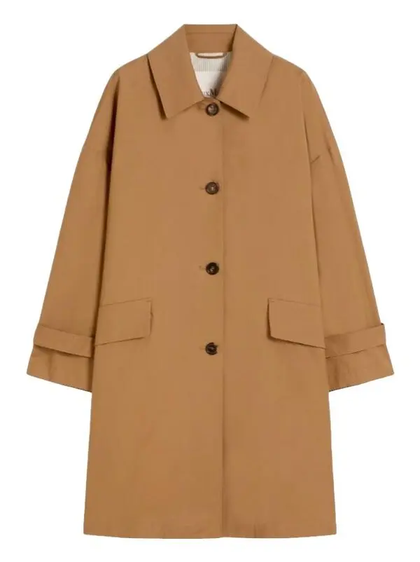 Max Mara Petali Flap Pocket Overcoat - Brown
