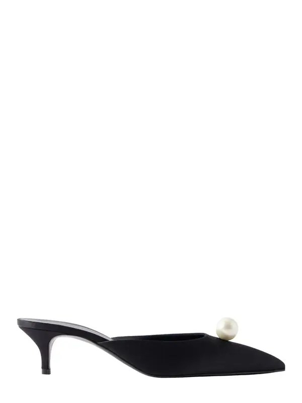 Magda Butrym Embellished Pointed-toe Mules - Black
