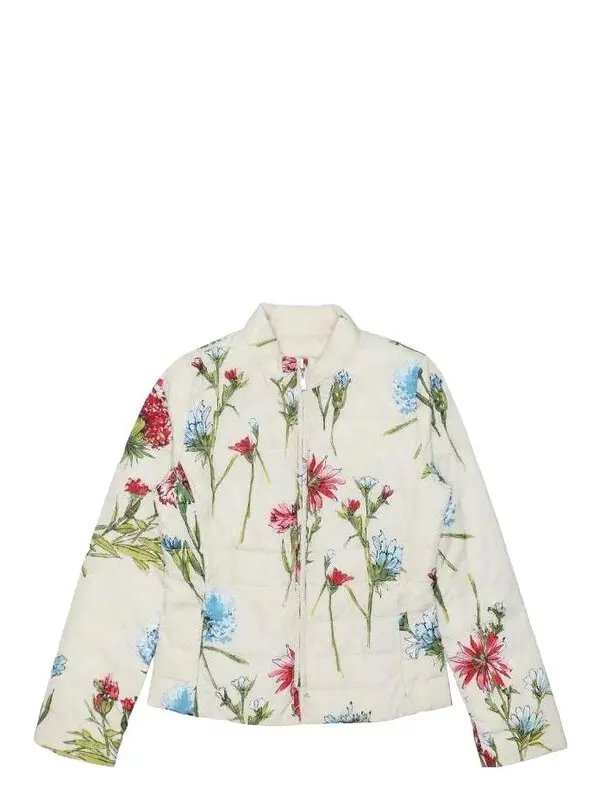 Max Mara Printed Down Jacket - White