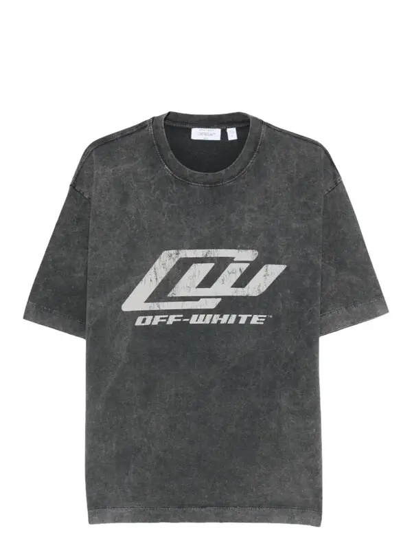 Off-White Racing Skate Crewneck T-shirt - Grey