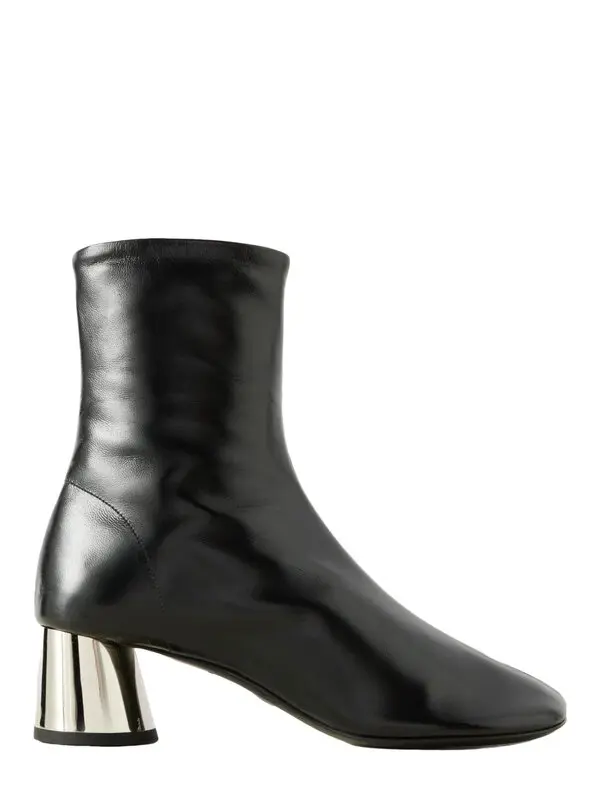 Proenza Schouler Glove Ankle Boots With Mirrored Chunky Heel - Black