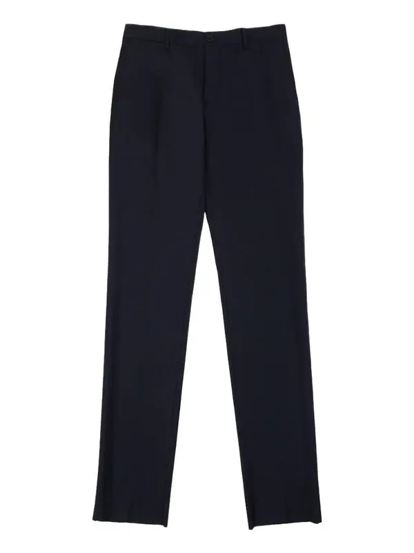 FERRAGAMO Straight Leg Tailored Trousers - Black