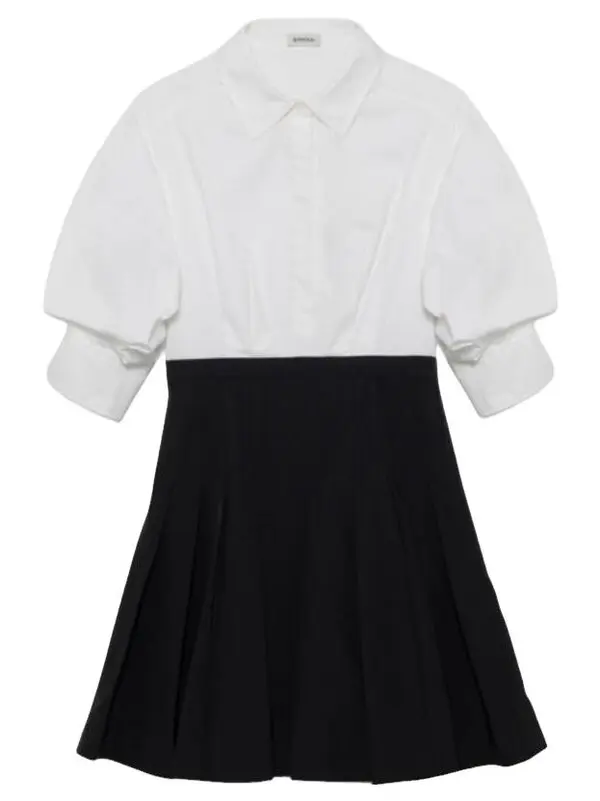 Simkhai Cotton Collared Mini Dress - White