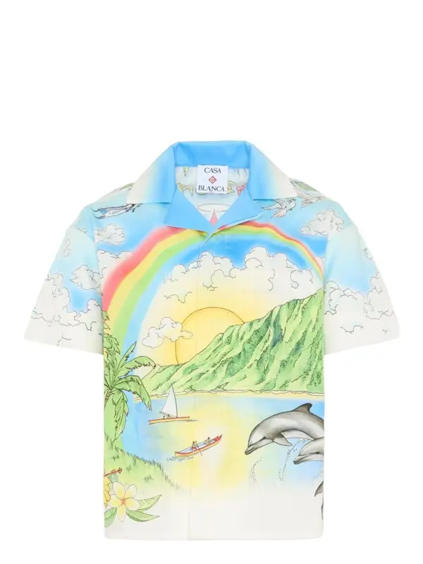 Casablanca Printed Short-sleeve Shirt - Multicolor