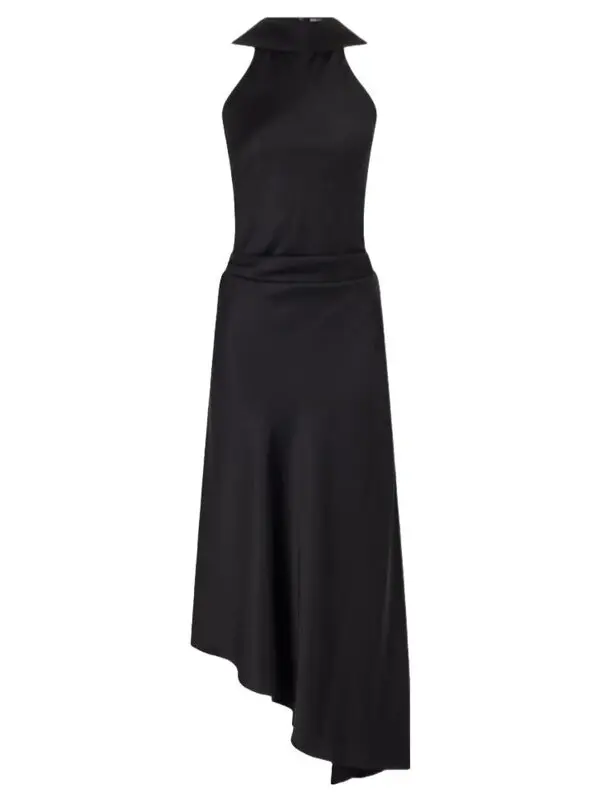 Simkhai Monica Asymmetrical Midi Dress - Black