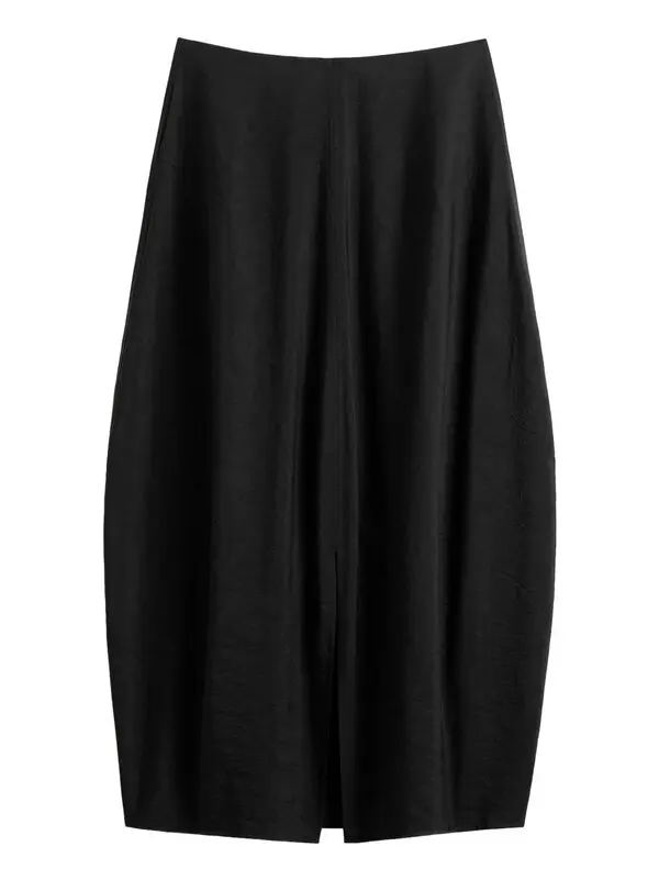 TOTEME Slit-detailed Midi Skirt - Black