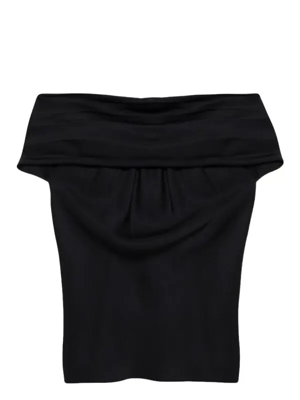 Simkhai Dalton Knit Off-the-shoulder Top - Black